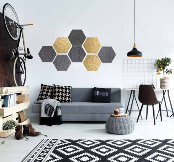 Flexipanel nástenný panel Hexagon 380 x 329,1 mm - Dekopanel